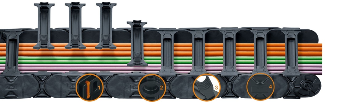 E4Q e-chain® | Opening and closing without tools | igus®